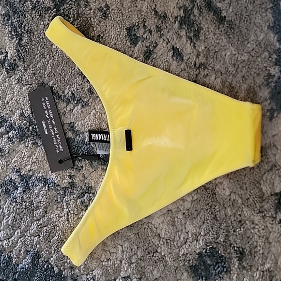triangl swimwear | Swim | Yellow Velvet Cheeky Coverage Bathing Suit ...